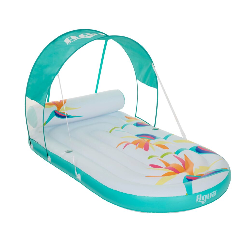 Paradise Lounge & Cabana | Multipurpose Lake Raft and Pool Float - Aqua ...